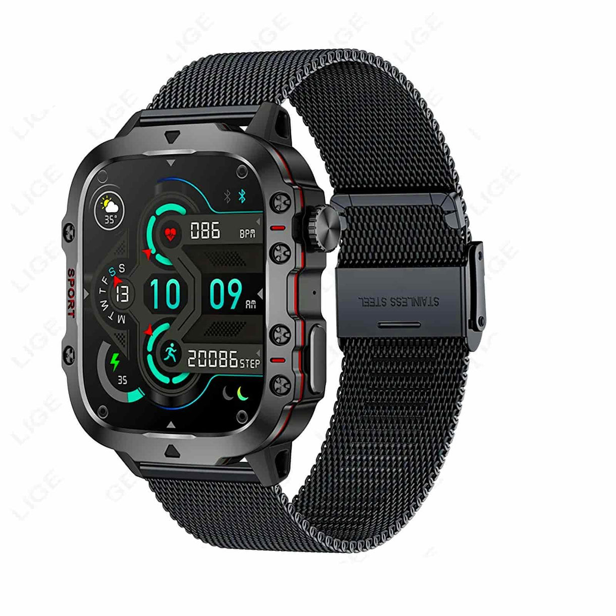 Tactical Commander Waterproof Smartwatch – Rexton Global